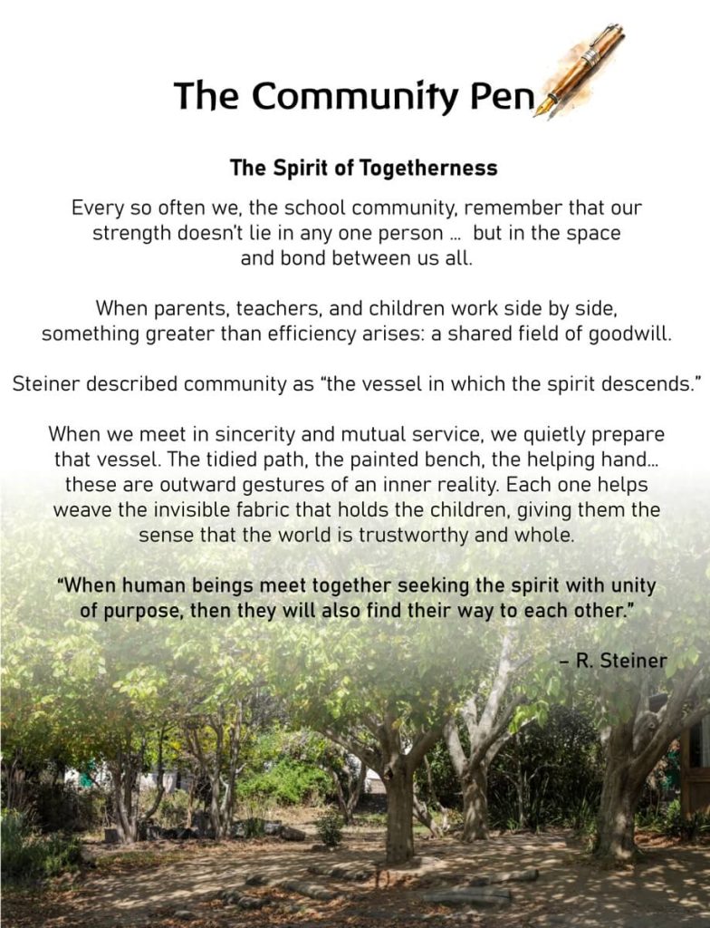 Community Pen no 1 - Constantia Waldorf School